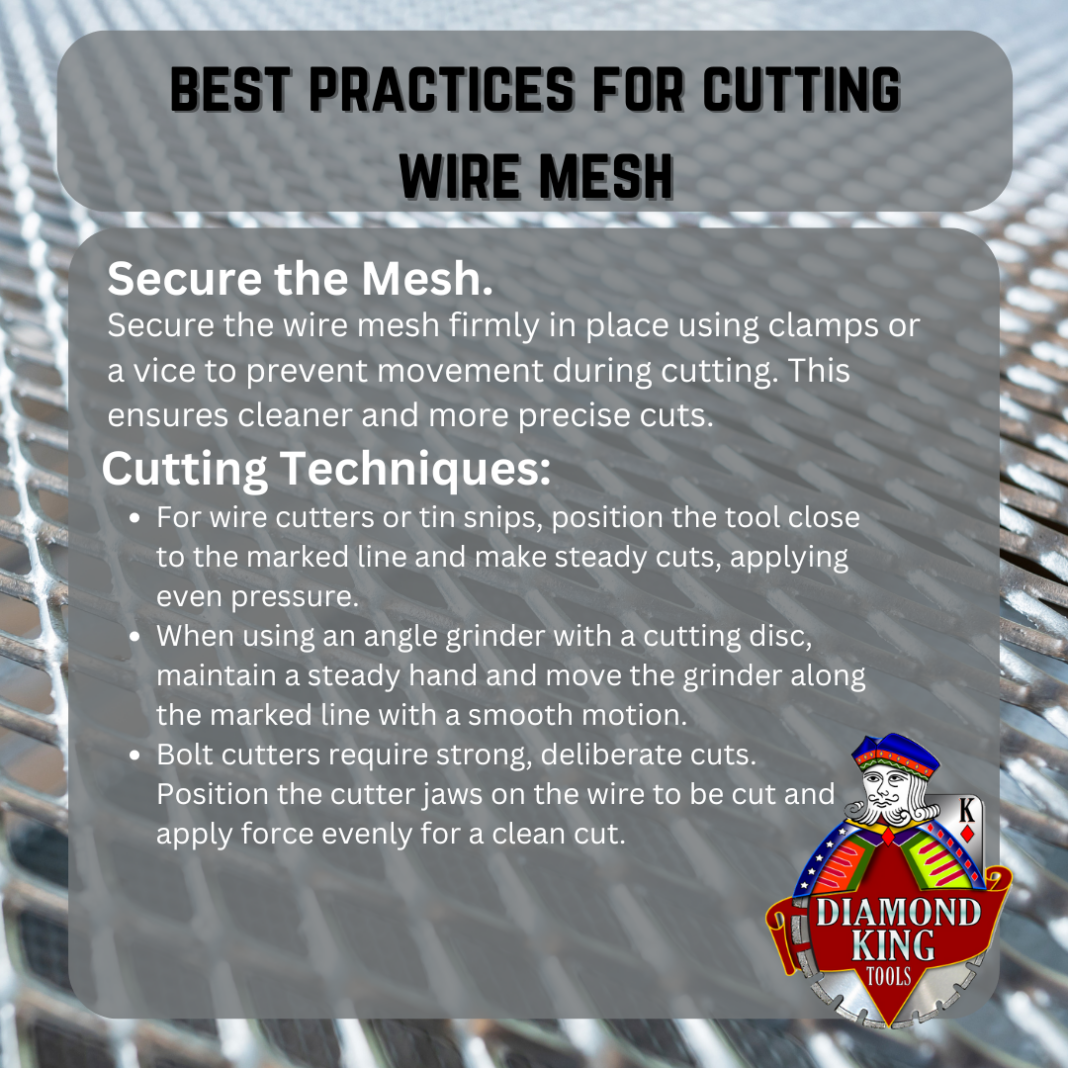 Best Practices for Cutting Wire Mesh - Diamond Blade Portal